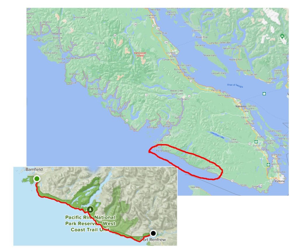 Hiking Canada's West Coast Trail Itinerary - Wilderness Adventures